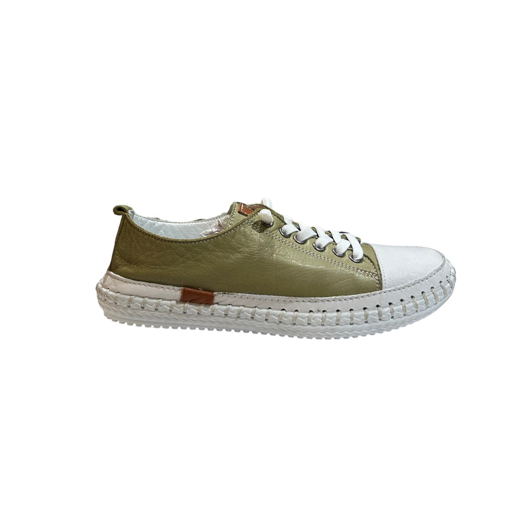 Modella Emma Leather Plimsoll Khaki – Wards Shoe Shops Ltd